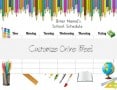 Free School Schedule Maker | Customize Online & Print at Home