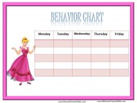 Free Princess Behavior Chart | Editable and Printable