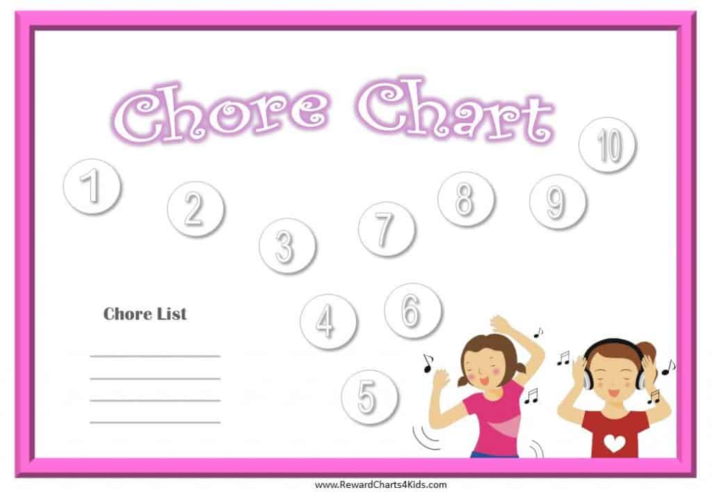 Music Chore Charts