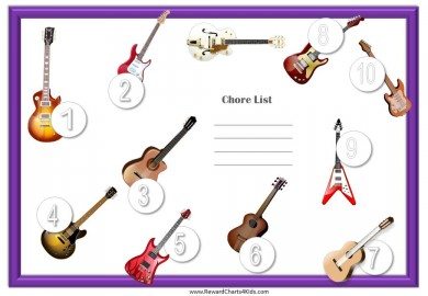 Music Chore Charts