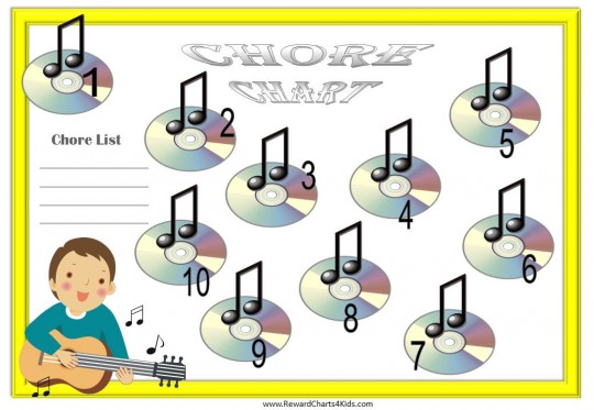 Music Chore Charts