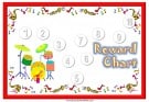 Sticker Charts with a Music Theme