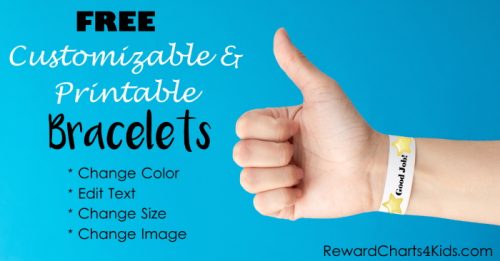Free Printable Paper Bracelets | Totally Customizable