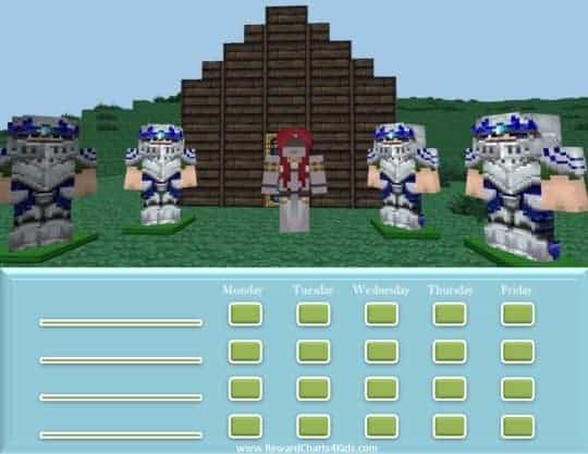 Free Printable & Customizable Minecraft Behavior Charts