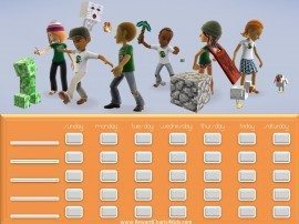 Free Printable & Customizable Minecraft Behavior Charts