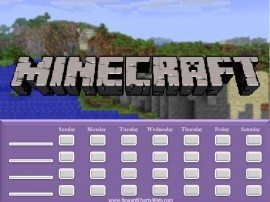Free Printable & Customizable Minecraft Behavior Charts