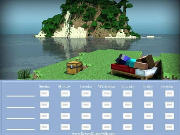 Free Printable & Customizable Minecraft Behavior Charts