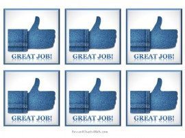 "Great Job" Printables | Customize Online & Print at Home