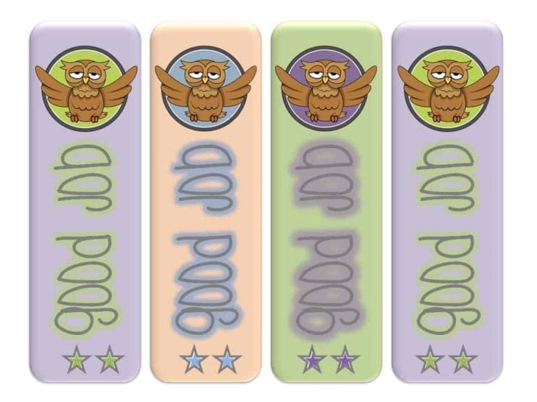 Free Good Job sticker printables | Print on paper and adhere with glue