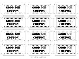 Free Good Job sticker printables | Print on paper and adhere with glue