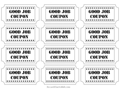 Free Good Job sticker printables | Print on paper and adhere with glue