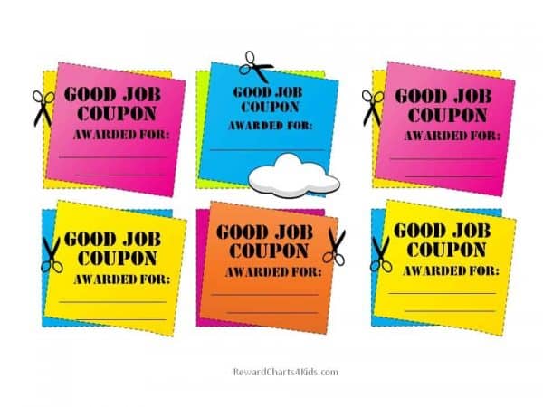 Free Good Job sticker printables | Print on paper and adhere with glue