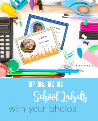 FREE personalized name labels for school | Print at home