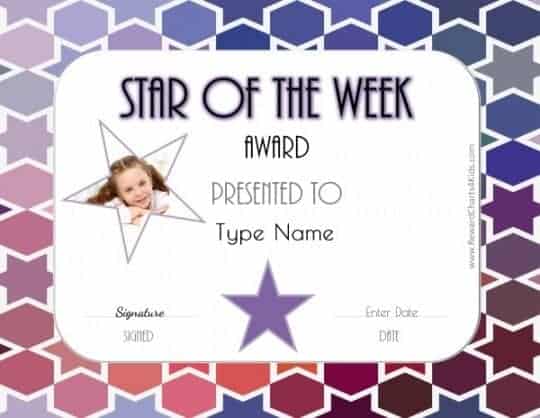 Star of the Week Printables | Customize with your Photo and/or Text