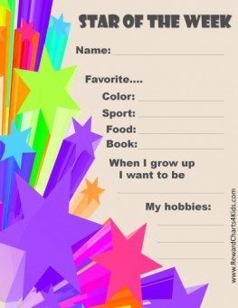 Free Custom Star of the Week Poster - Customize Online