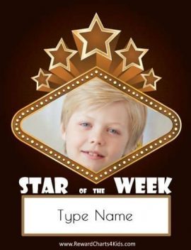 Free Custom Star of the Week Poster - Customize Online
