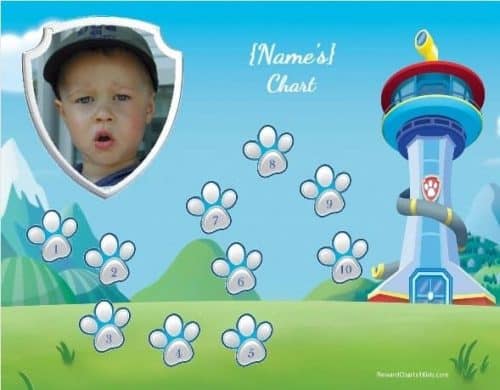 Free Customizable Paw Patrol Charts | Instant Download