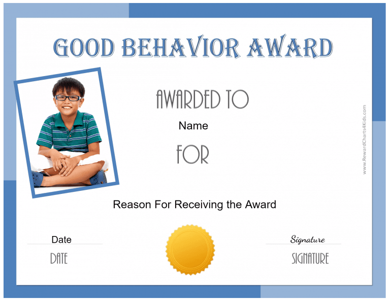 Free Certificate of Good Behavior | Customize & Print