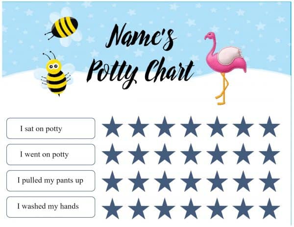 Potty Chart DIY | Free online potty chart maker | No registration required