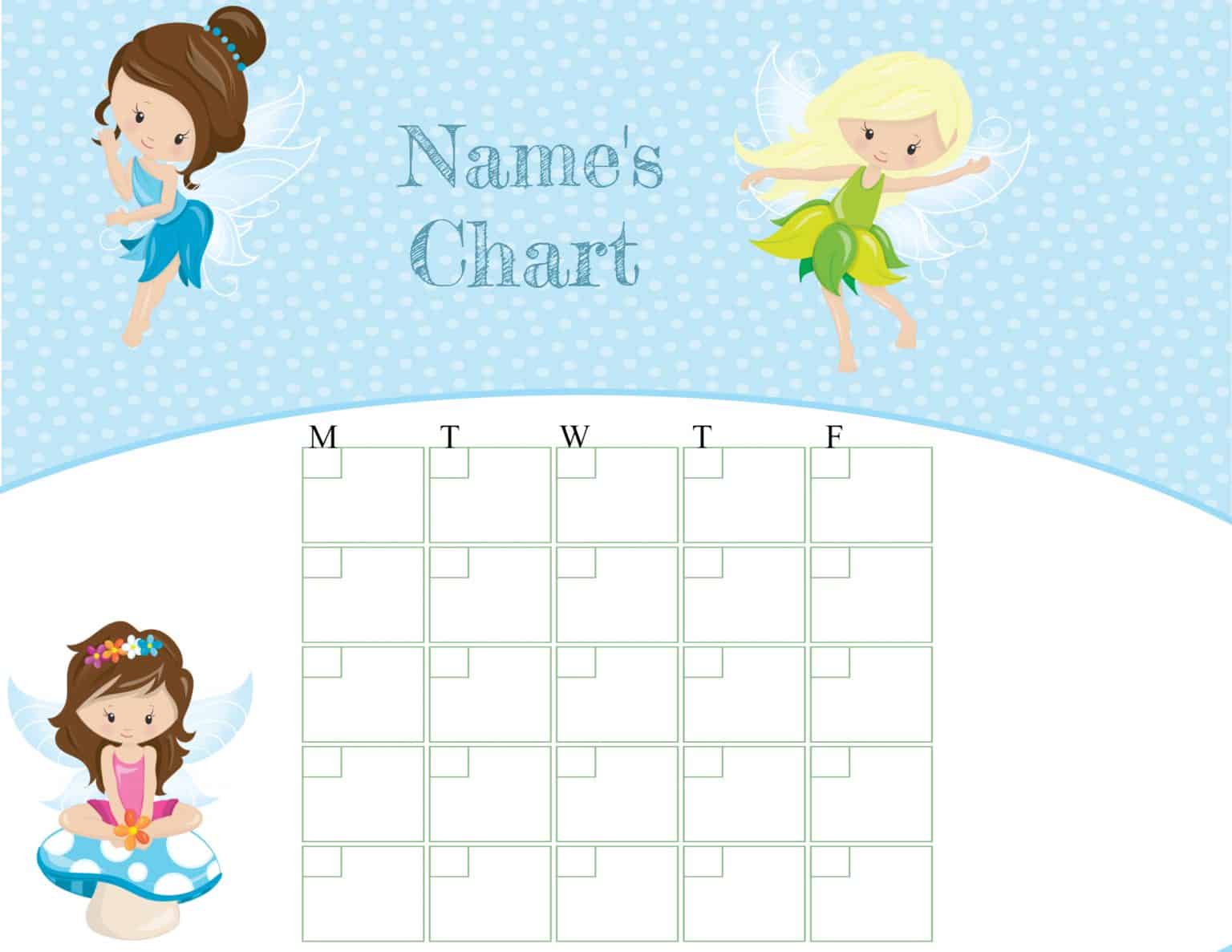 FREE Editable Monthly Behavior Chart | Many Designs are Available