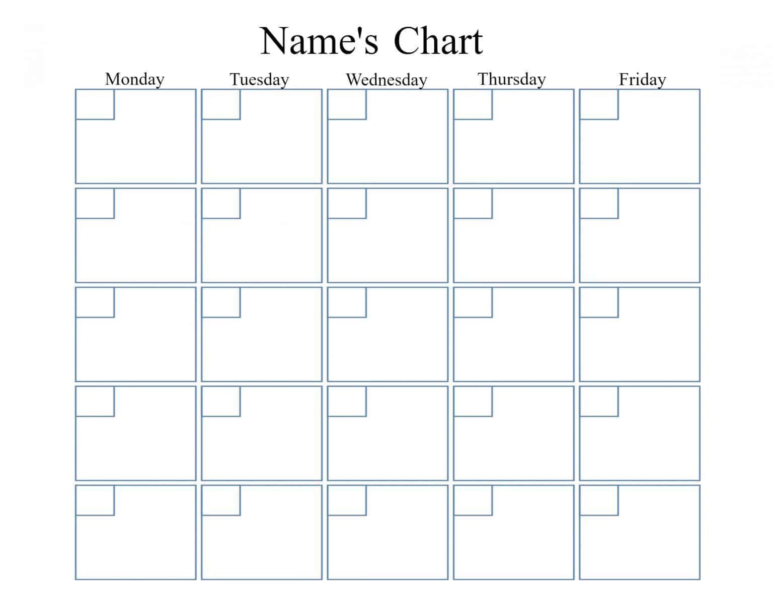 FREE Editable Monthly Behavior Chart | Many Designs are Available