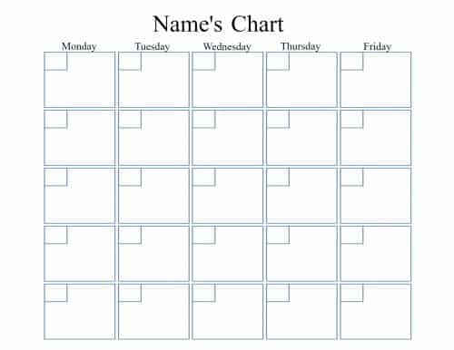 FREE Editable Monthly Behavior Chart | Many Designs are Available