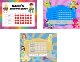 FREE Editable Weekly Behavior Chart | Many Designs are Available