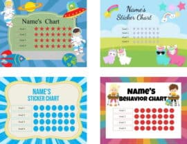 FREE Editable Daily Behavior Chart | Many Designs are Available