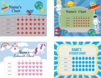 FREE Editable Weekly Behavior Chart | Many Designs are Available