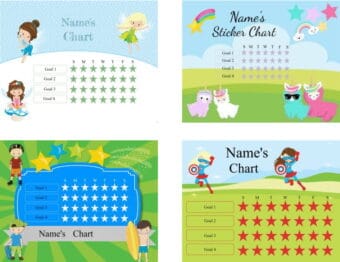 FREE Editable Weekly Behavior Chart | Many Designs are Available