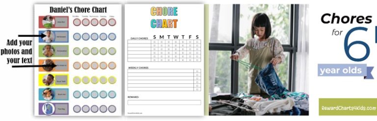 Chores for 6 Year Olds | Chore List & Free Chore Charts