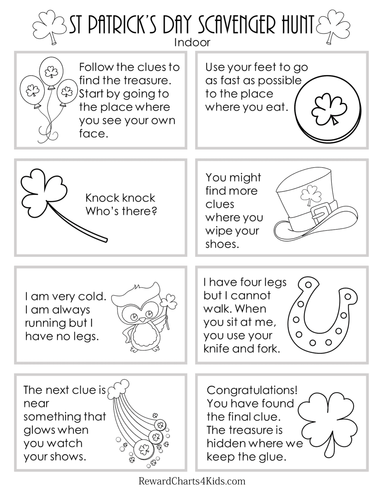 St Patrick's Day Scavenger Hunt