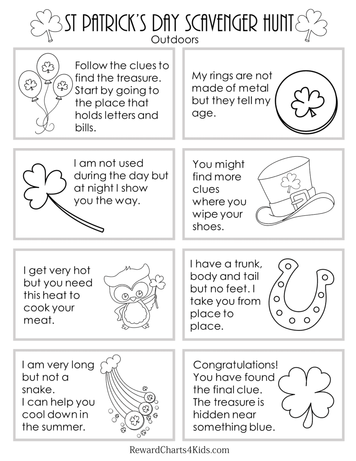 St Patrick's Day Scavenger Hunt