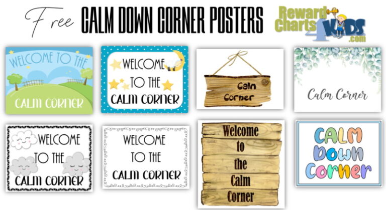 How to Create and Use a Calm Corner | FREE Calming Corner Posters