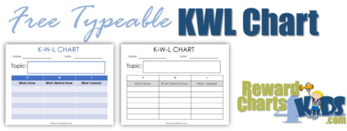 FREE Editable KWL Chart Template