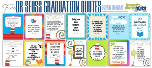 FREE Printable Posters With Dr Seuss Graduation Quotes