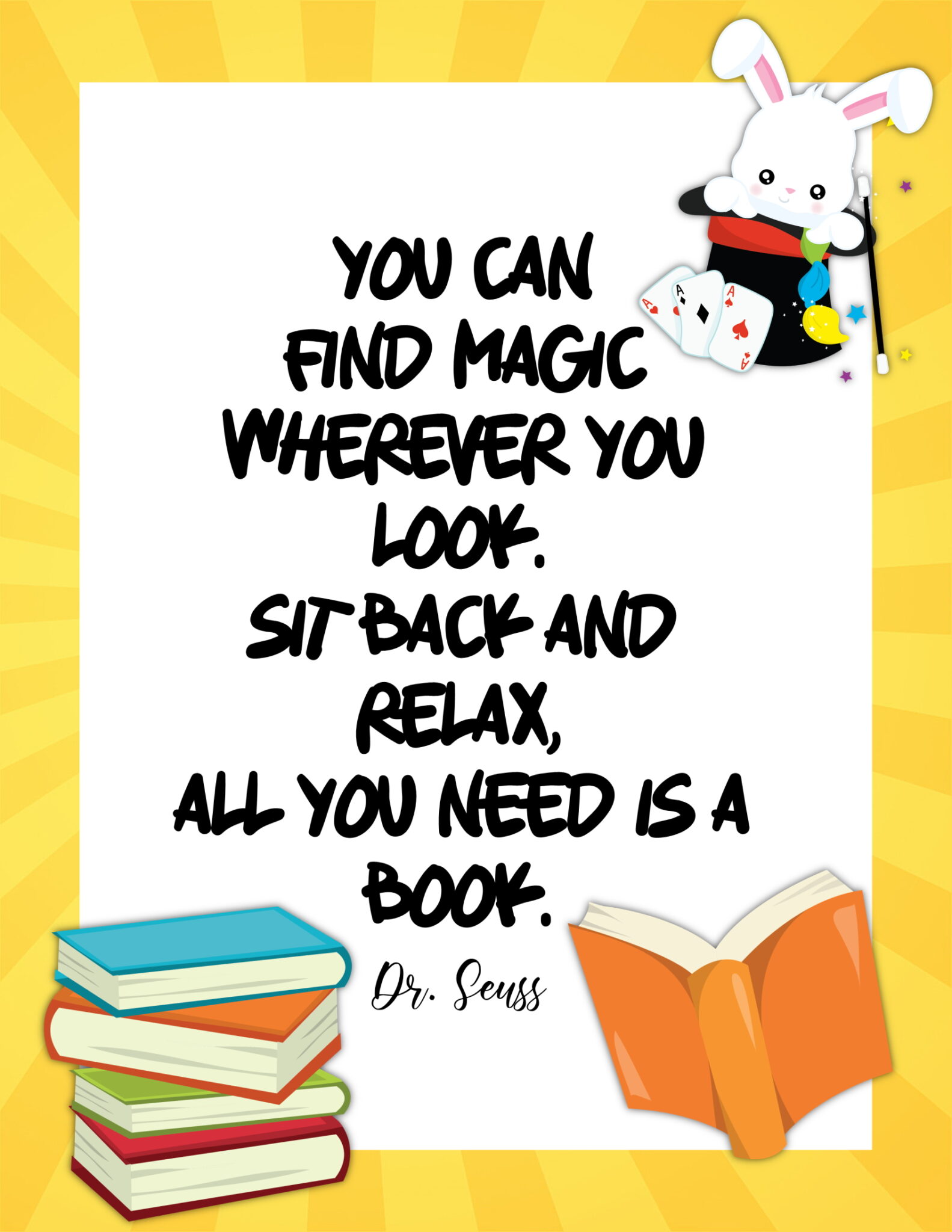 FREE Printable Posters With Dr Seuss Graduation Quotes