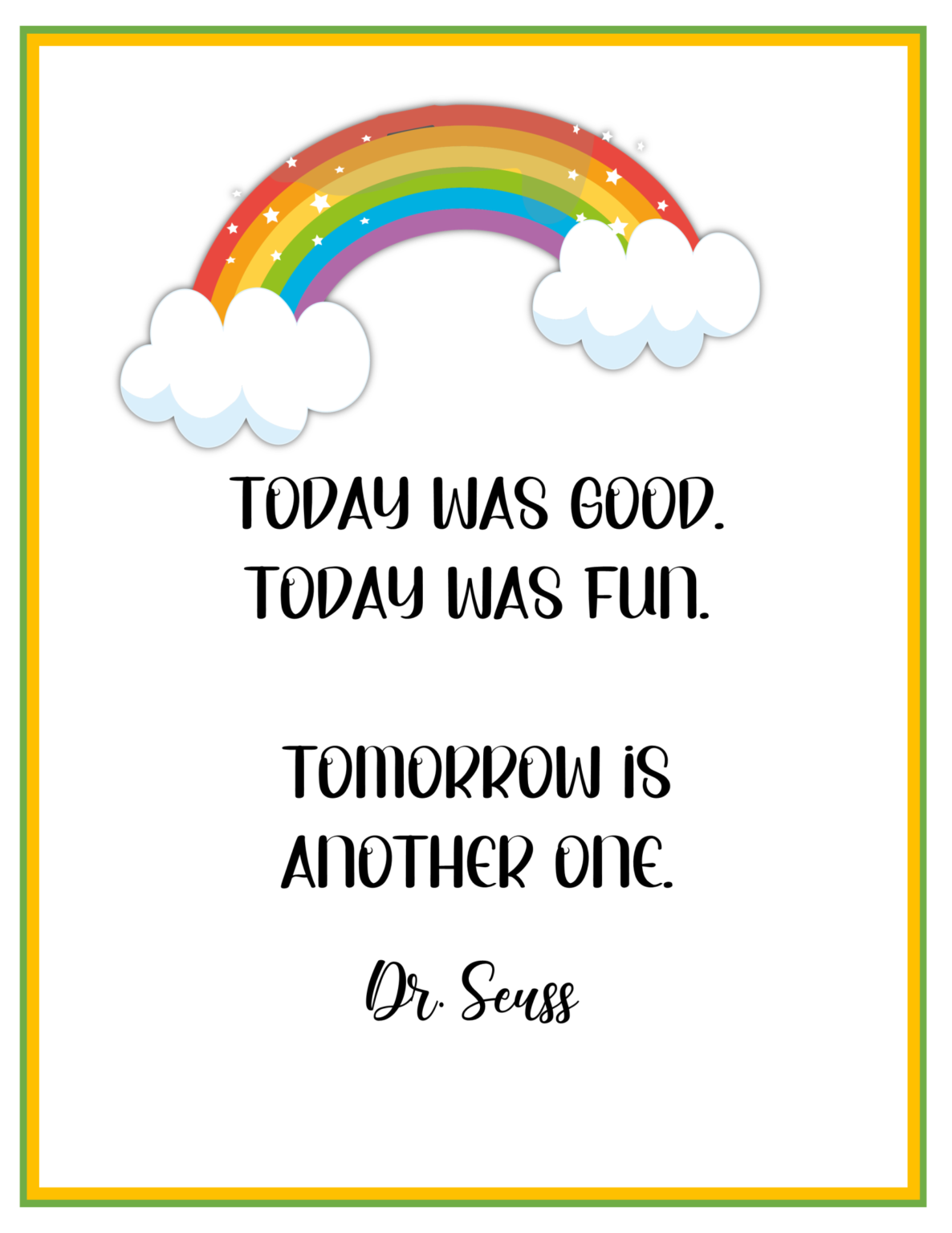 FREE Printable Posters With Dr Seuss Graduation Quotes