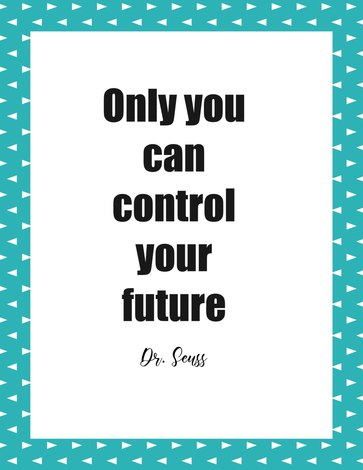 FREE Printable Posters With Dr Seuss Graduation Quotes