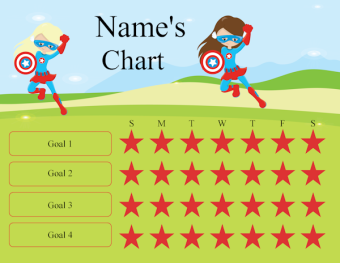 FREE Reward Charts for Kids | Edit Online