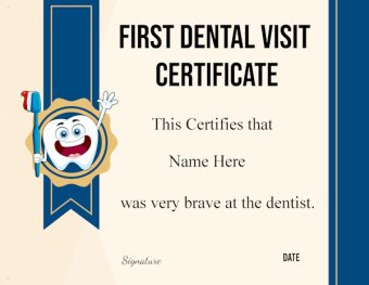 Printable Certificates for Dentists
