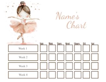 FREE Editable Monthly Behavior Chart | Many Designs are Available
