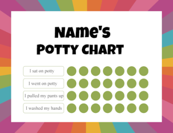 Free Potty Training Chart | Customize Online & Print at Home